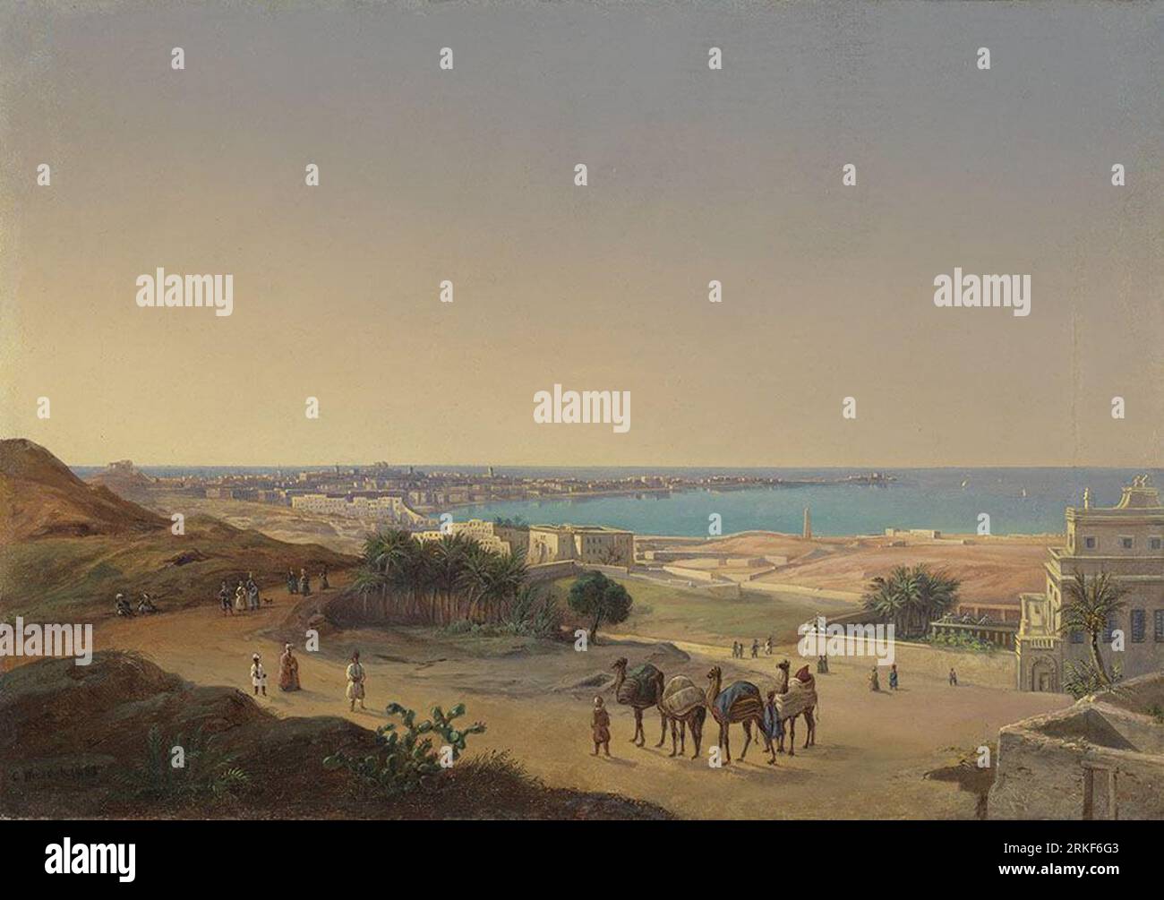 Alexandria 1852 by Karl Theodor von Buseck Stock Photo - Alamy