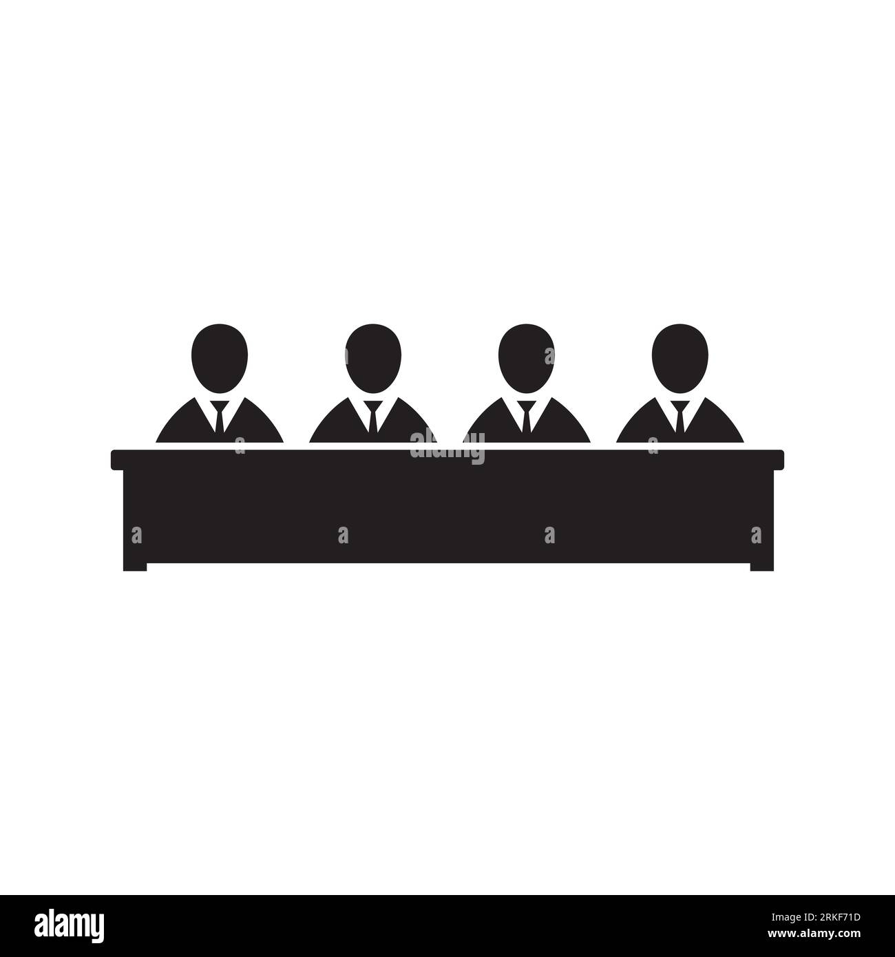 Audience, tribunal pictogram. Isolated vector icon on white background ...