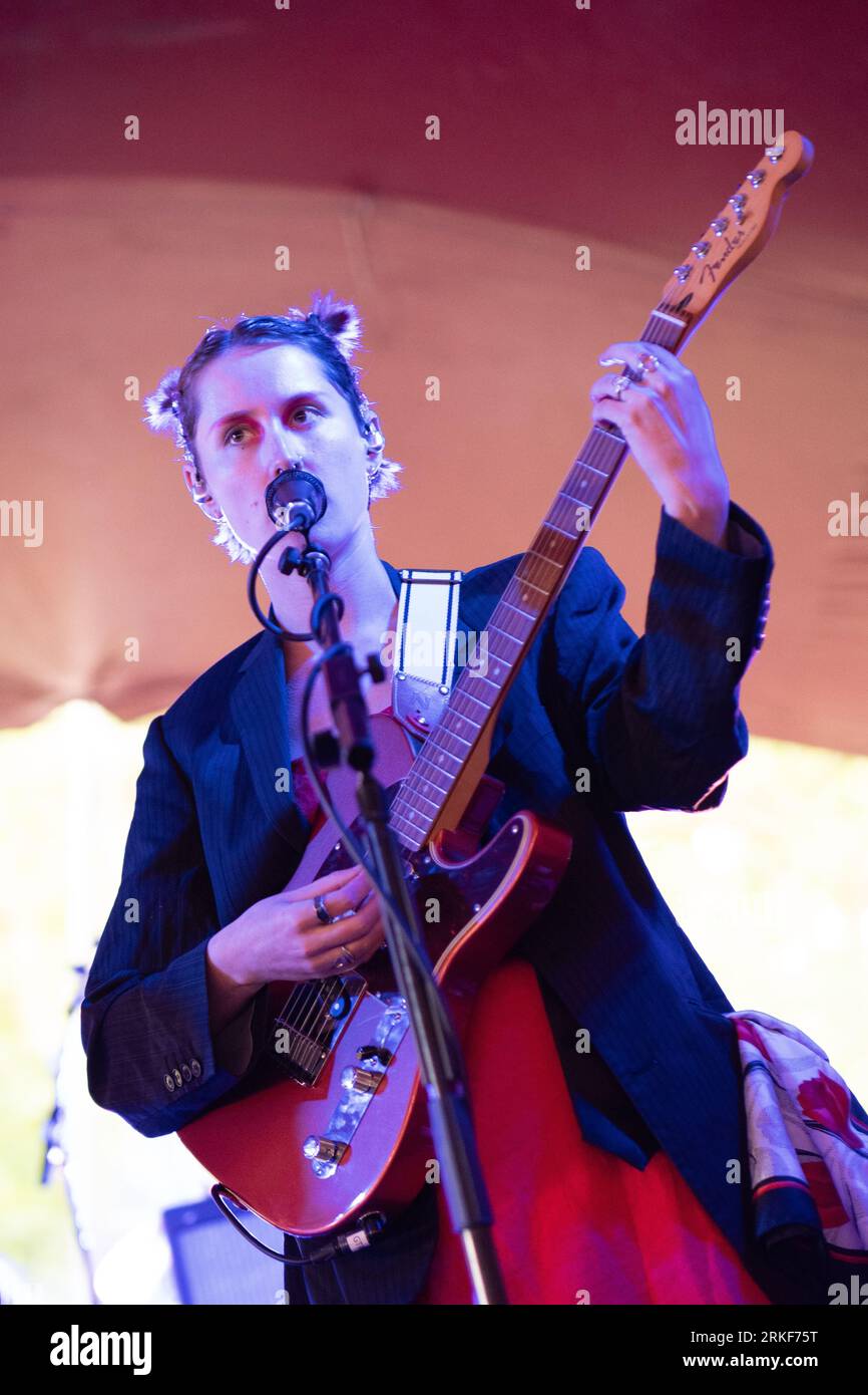 The Last Dinner Party performing at Latitude Festival 2023 Stock Photo ...