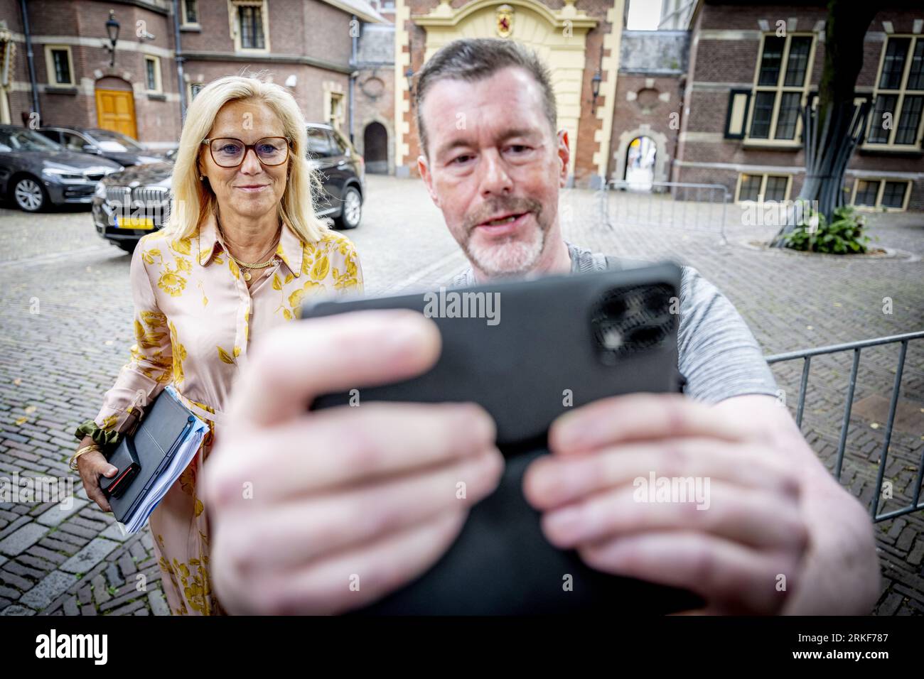 THE HAGUE - Sigrid Kaag Minister of Finance at the Binnenhof prior to ...