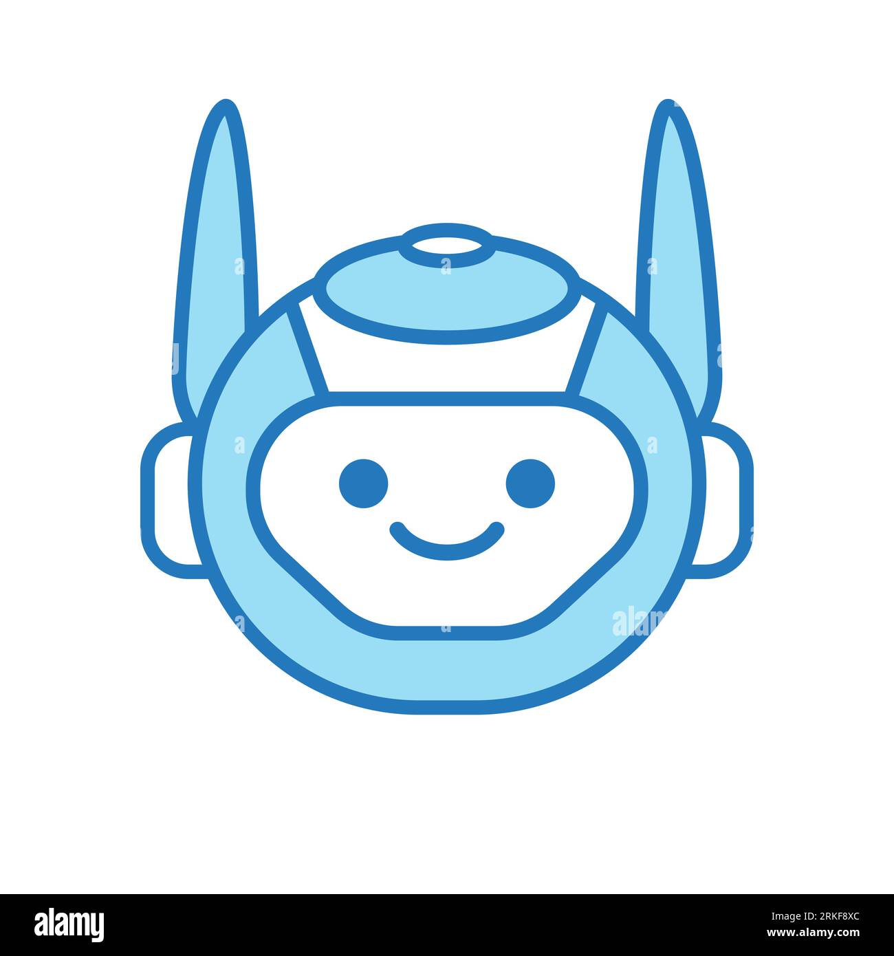 Artificial intelligence head ai colored Stock Vector Images - Alamy