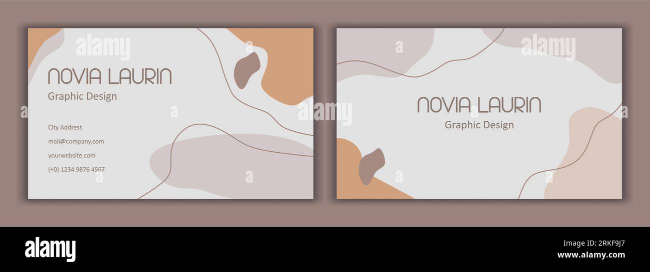 Creative and modern business card template. Minimal business card print ...