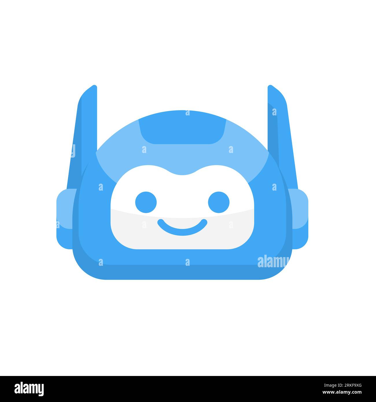Robot Head Avatar Vector Design. Cartoon Robot Head Icon Design Stock ...