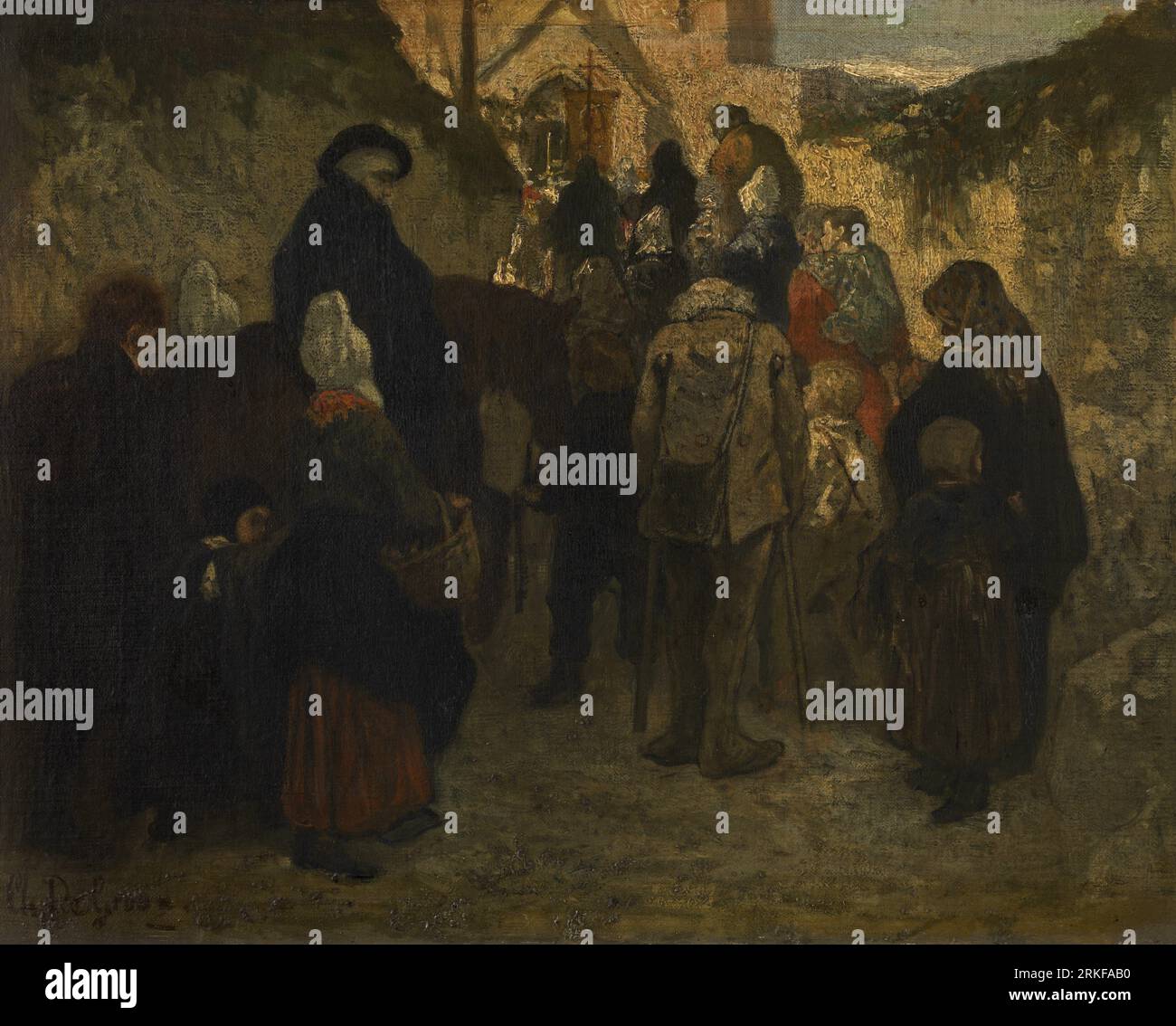 Pilgrimage in Diegem circa 1857 by Charles de Groux Stock Photo - Alamy