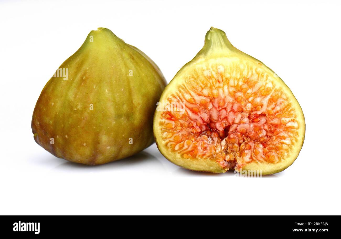 fig isolated on white background, clipping path, full depth of field ...