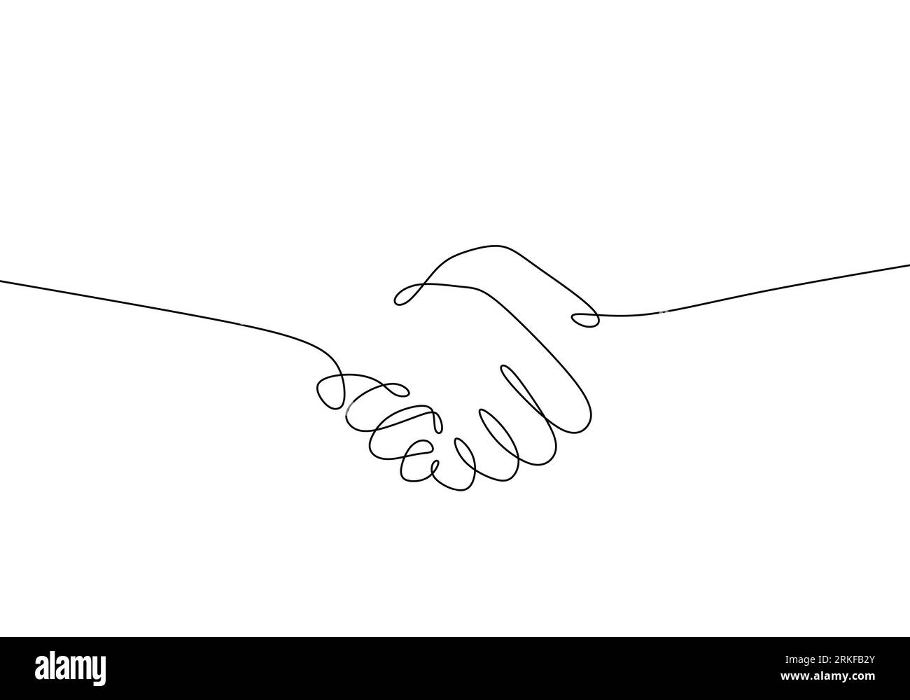 Handshake one Stock Vector Images - Alamy