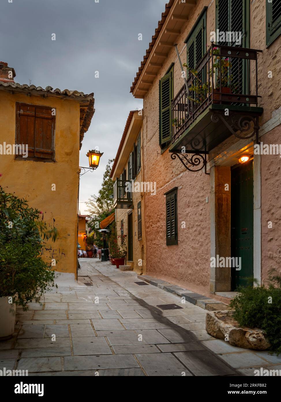 Old buildings in Plaka district of Athens, Greece Stock Photo - Alamy