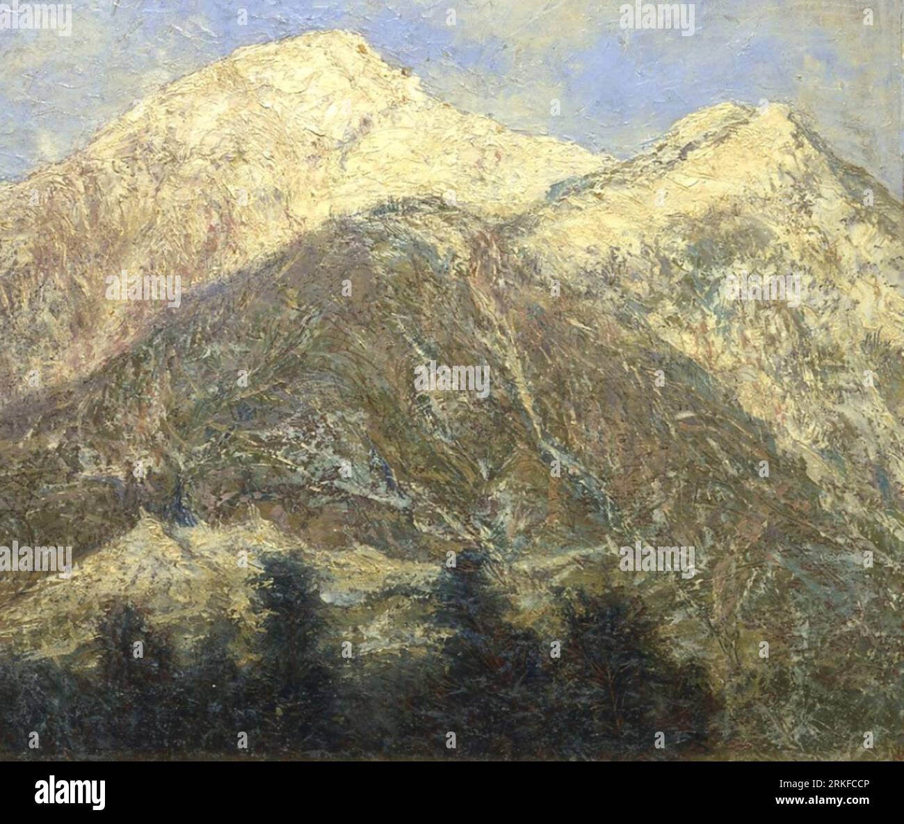 The upper Ayas Valley 14 January 1903 by Carlo Bazzi Stock Photo - Alamy