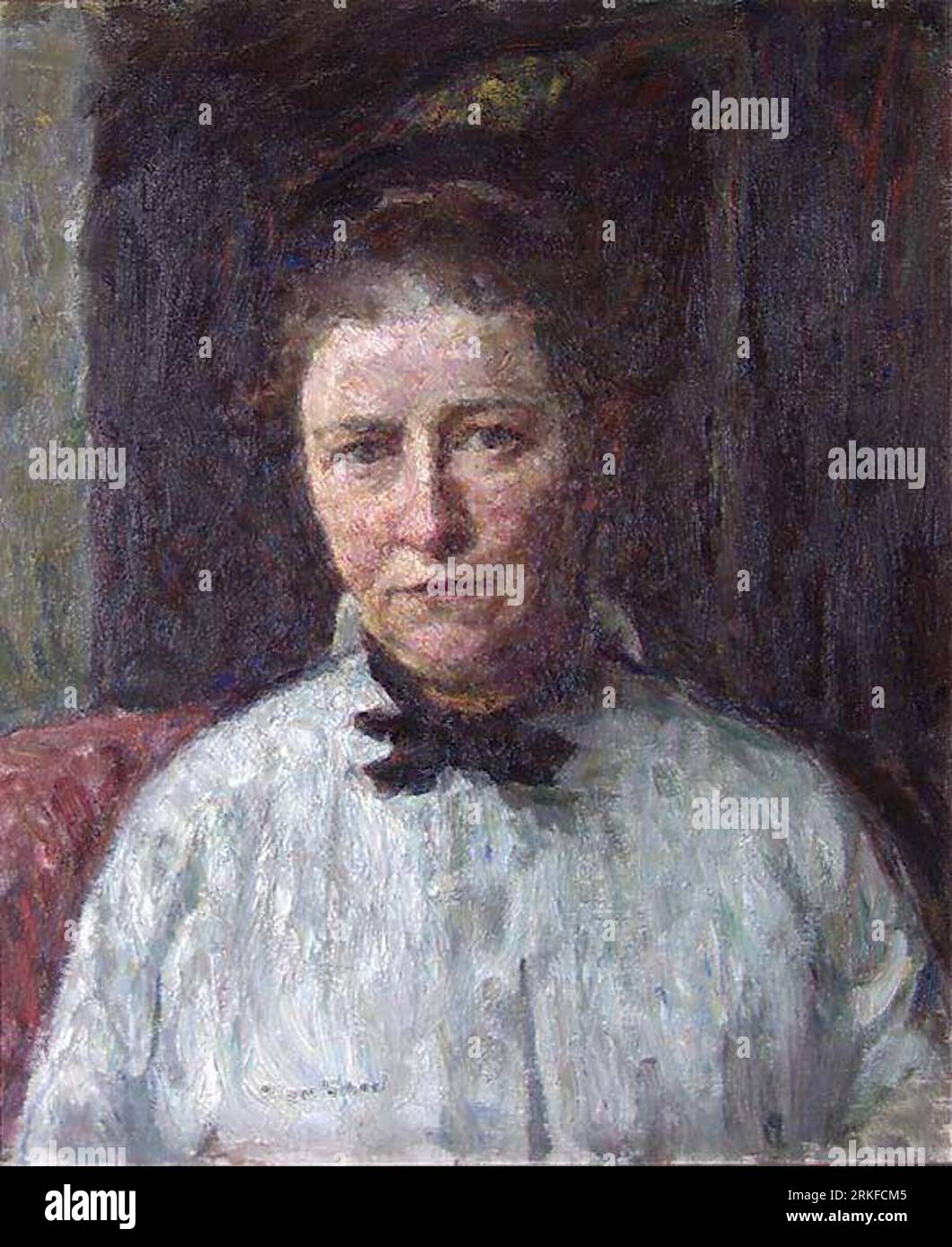 Self-Portrait 1916 by Signe Scheel Stock Photo - Alamy