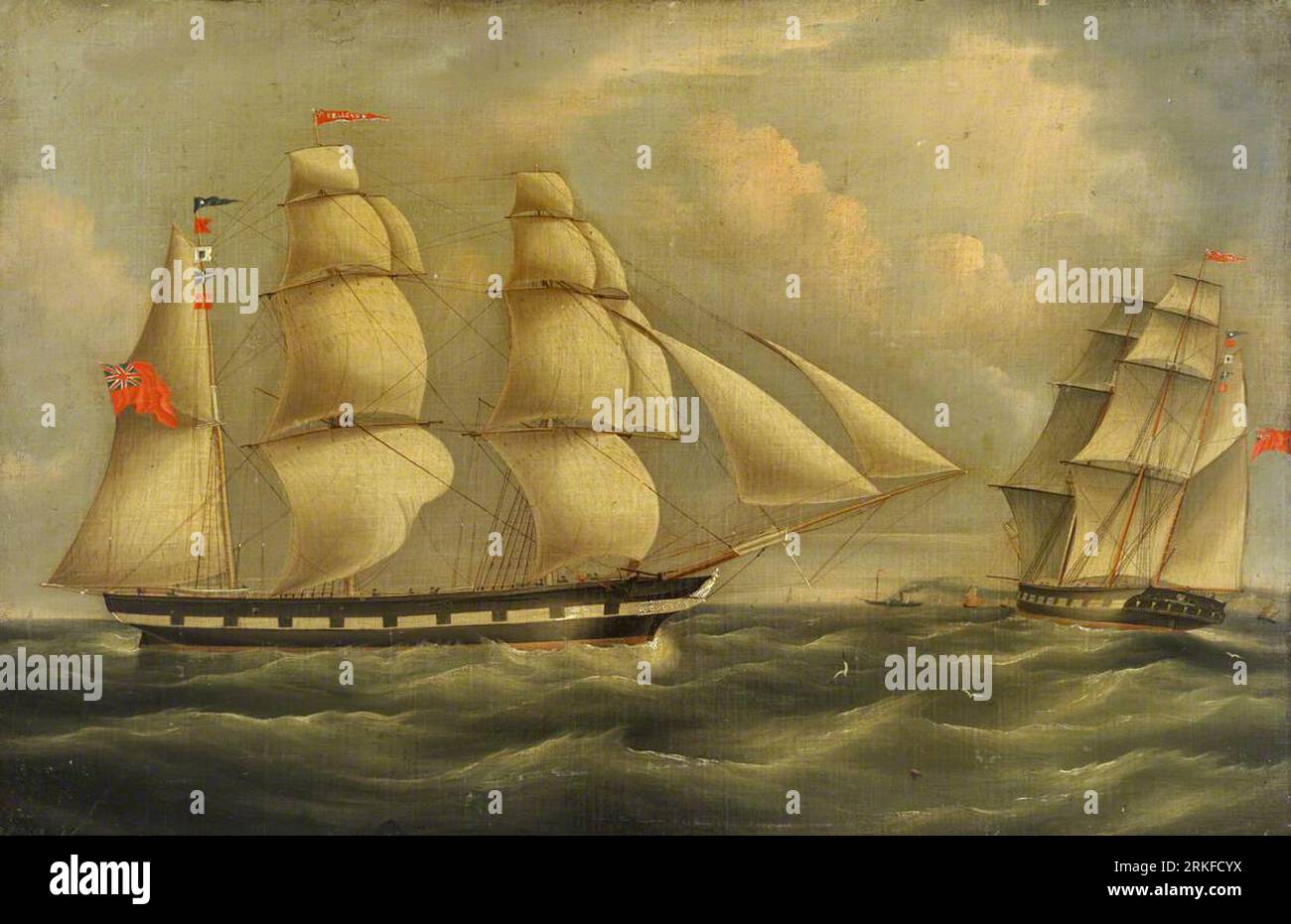 The barque 'Bellevue' by Richard Ball Spencer Stock Photo - Alamy