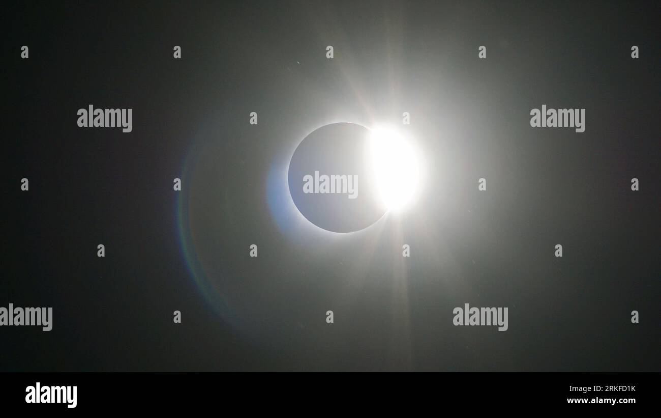 A spectacular night sky with a stunning solar eclipse Stock Photo - Alamy