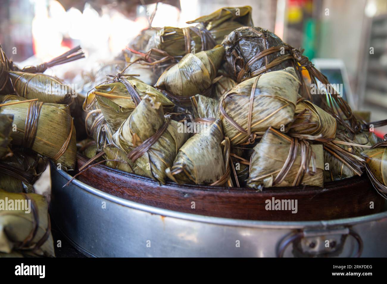 Stuffed steamed snacks freshly made Stock Photo - Alamy