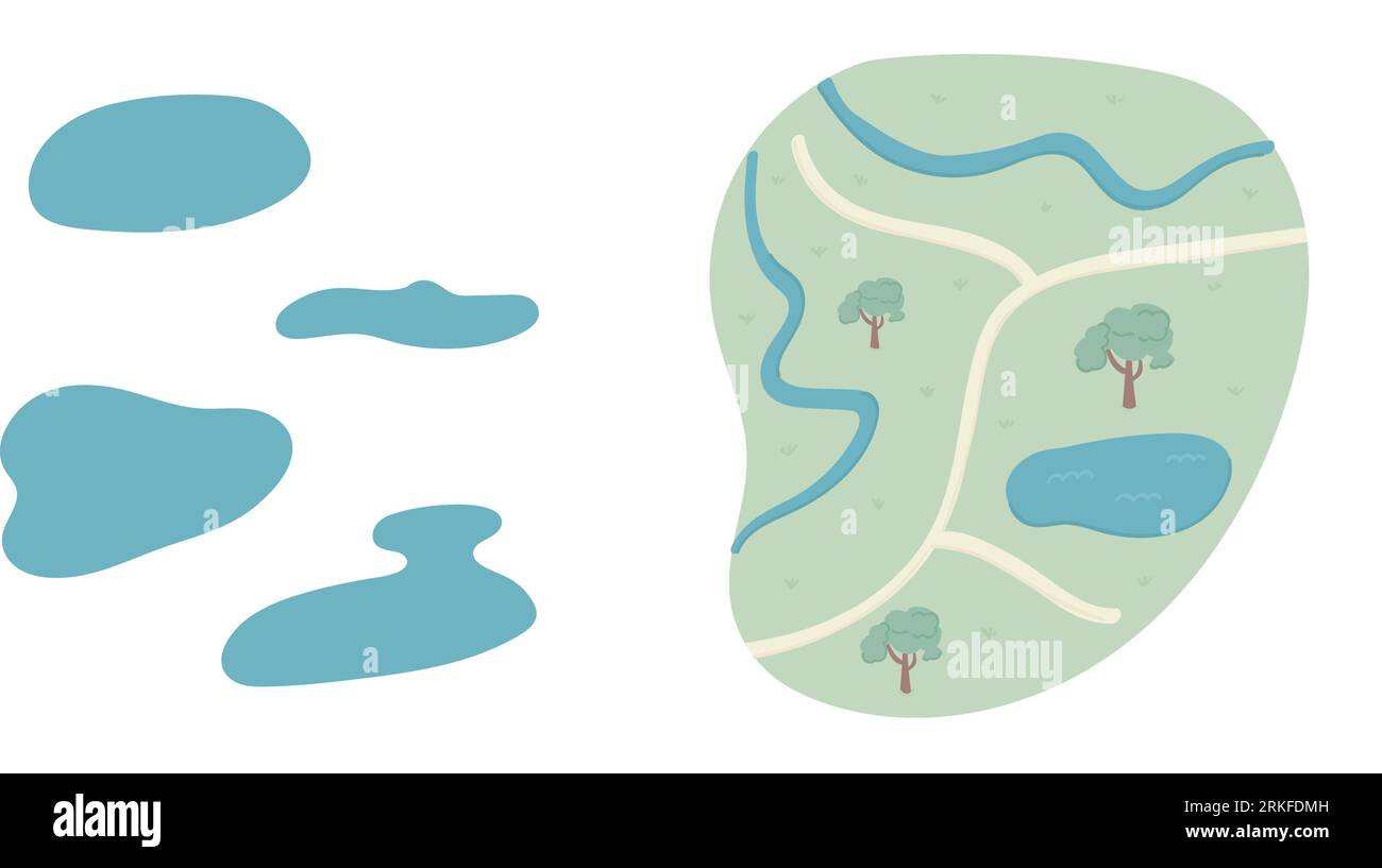 Happy camp map Cut Out Stock Images & Pictures - Alamy