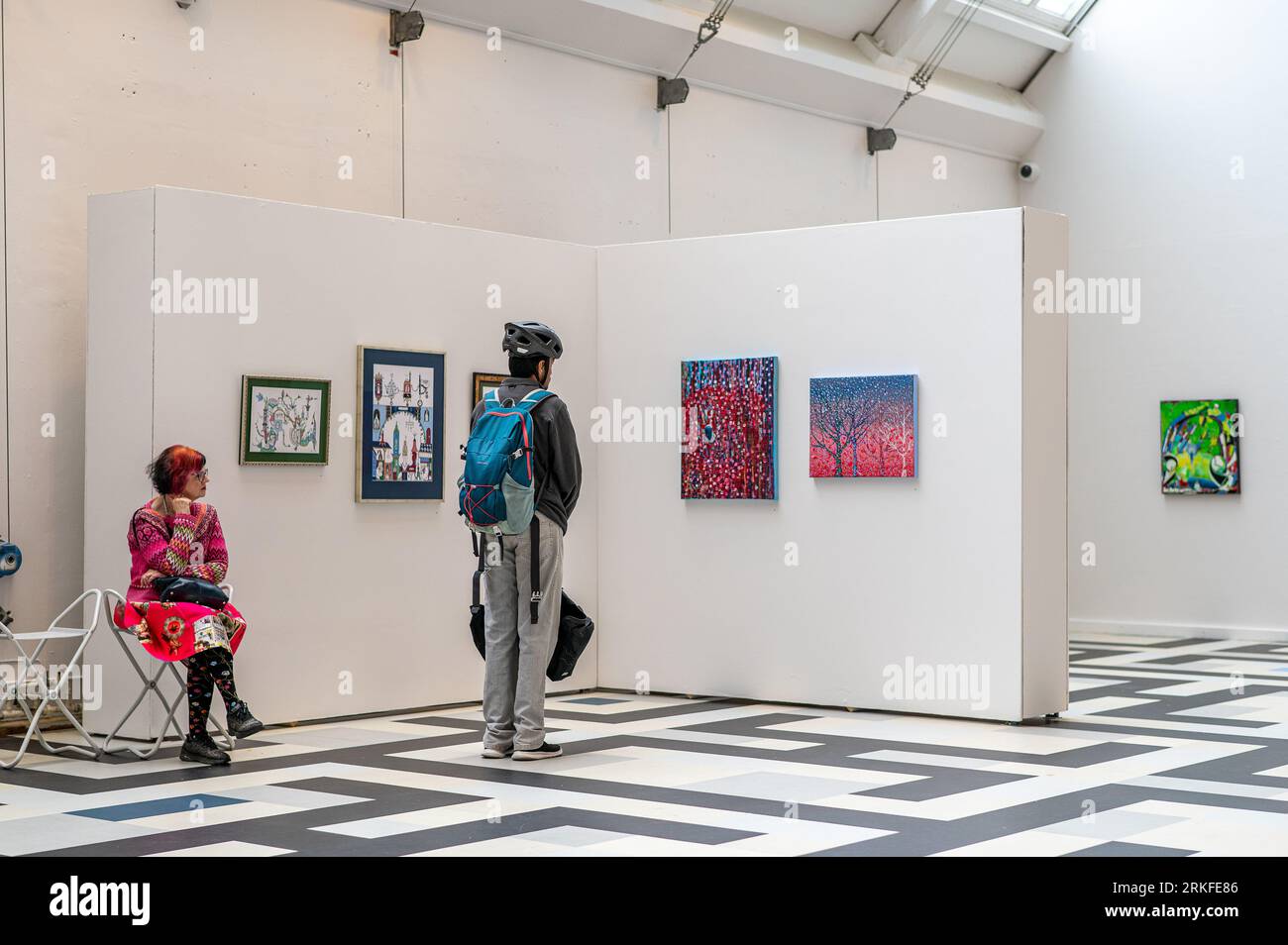 Vernissage for a National Art Exhibition at Södertälje Art Salon in ...