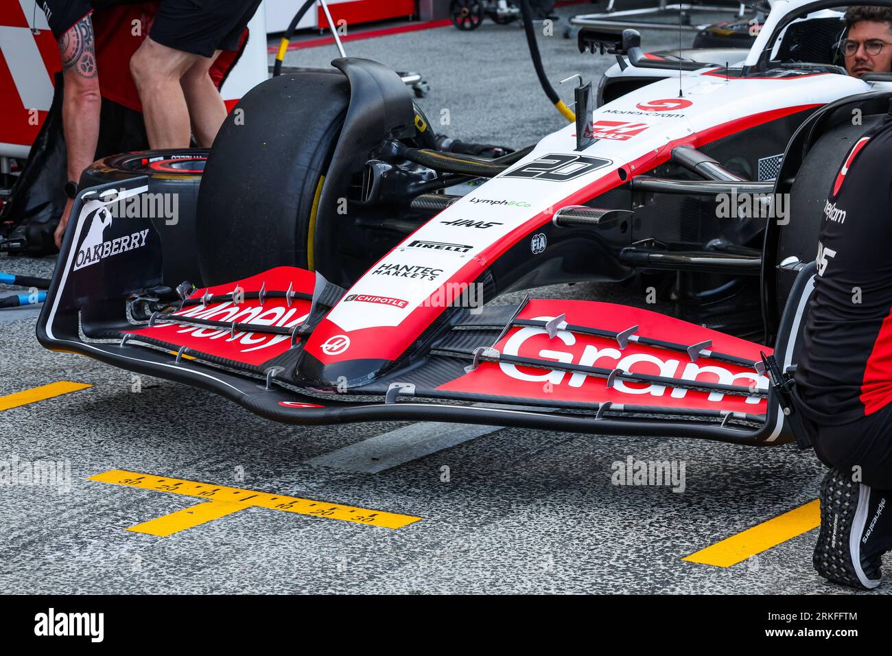Zandvoort, Pays Bas. 25th Aug, 2023. Haas F1 Team VF-23 Ferrari ...