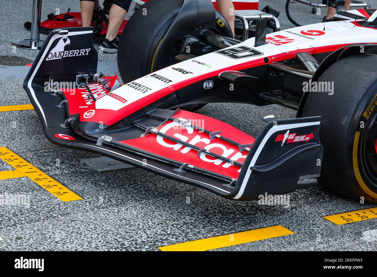 Zandvoort, Pays Bas. 25th Aug, 2023. Haas F1 Team VF-23 Ferrari ...