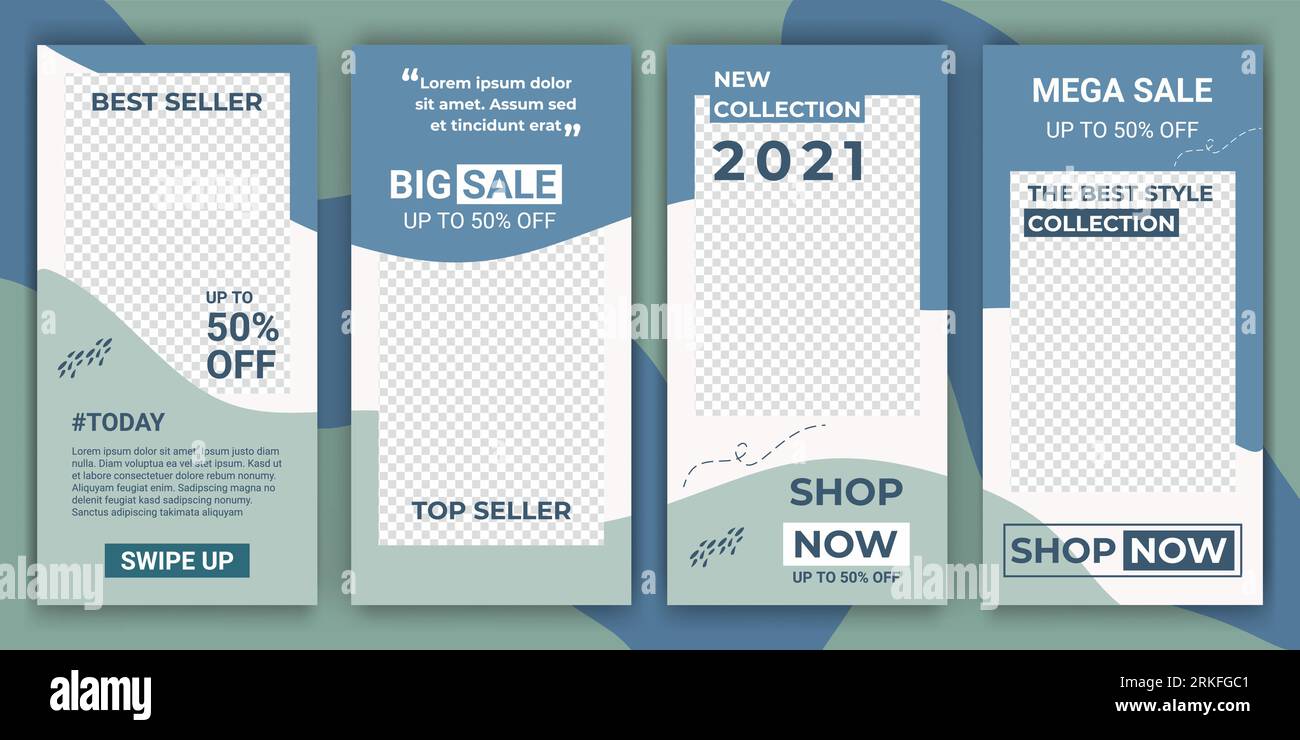 Ig stories frame templates. Set of social media stories and post frame ...