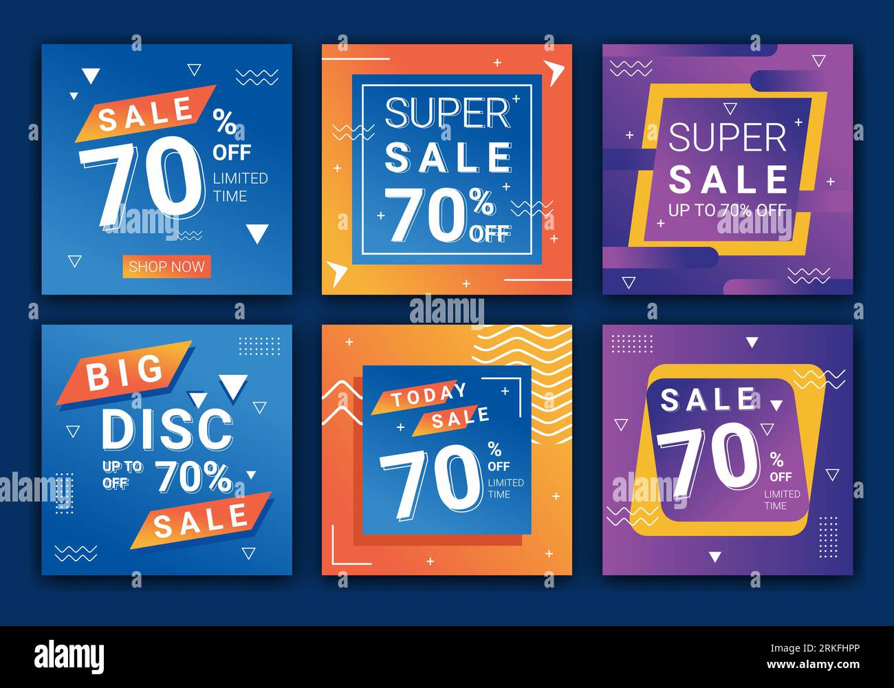 Creative vector premium sale ig feed promotion template collection. Web ...