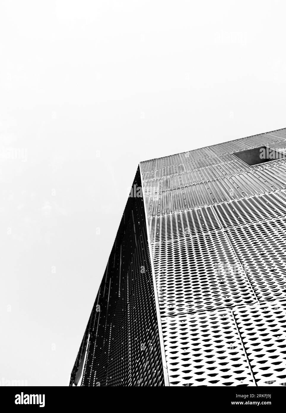 Minimalist building architecture london black and white Stock Photo - Alamy