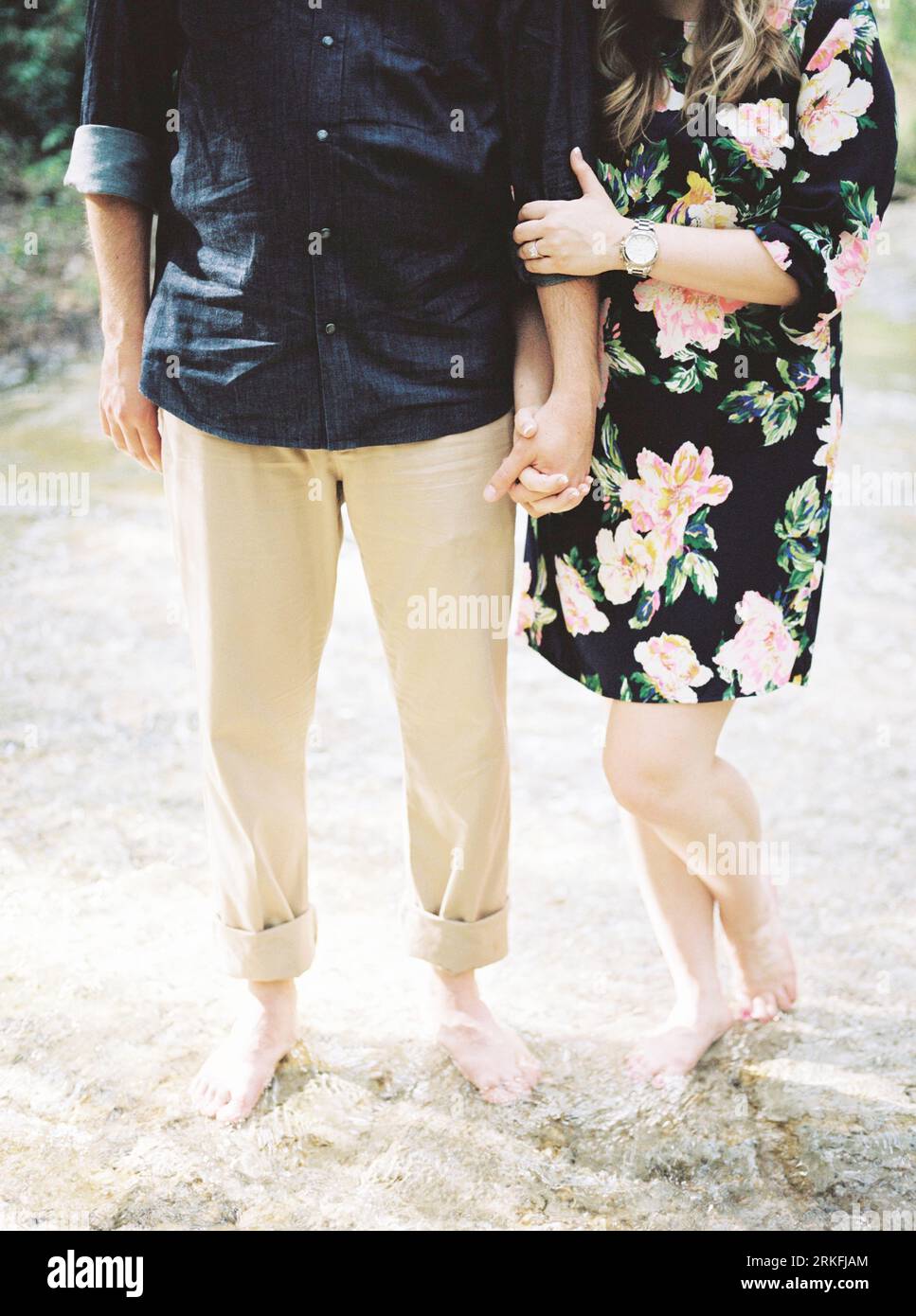 Barefoot woman in floral hi-res stock photography and images - Alamy
