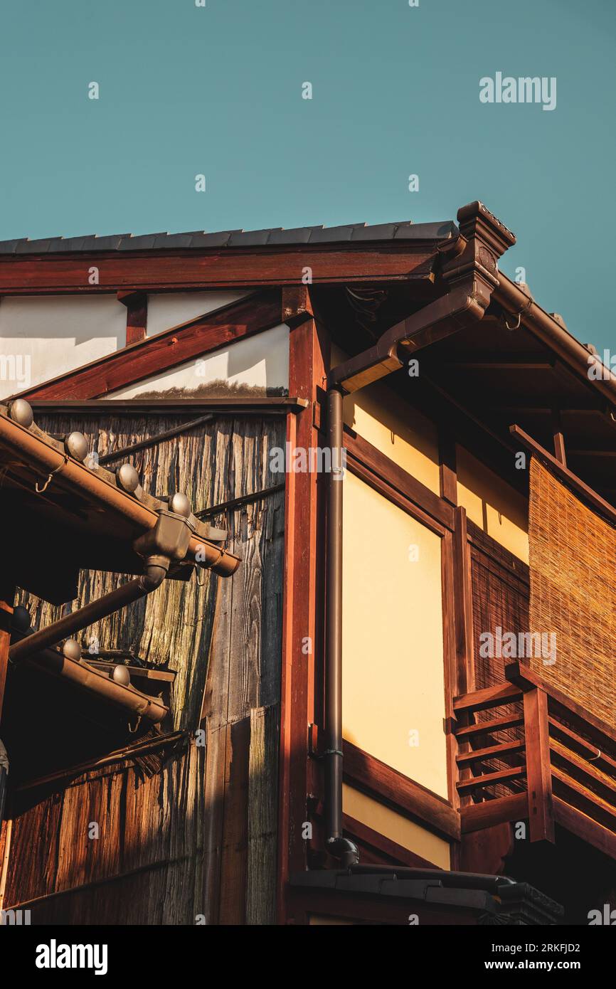 An idyllic outdoor scene featuring Japanese buildings in Kyoto, Japan ...
