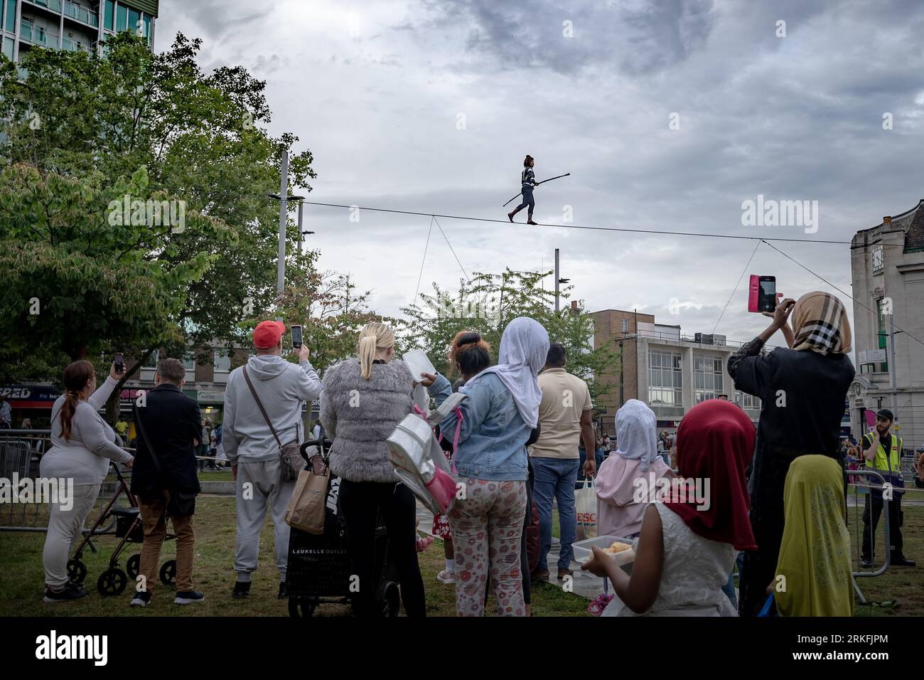 London, UK. 24th August 2023. GDIF: Internationally renowned tight-rope ...