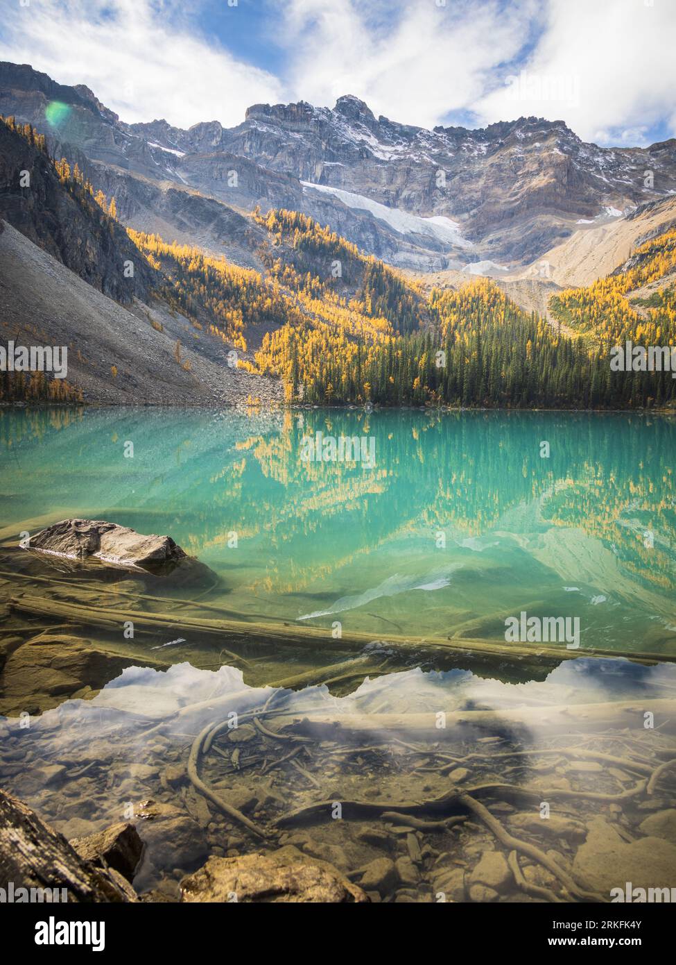 Lake in Fall, Purcell Mountains, British Columbia Stock Photo - Alamy