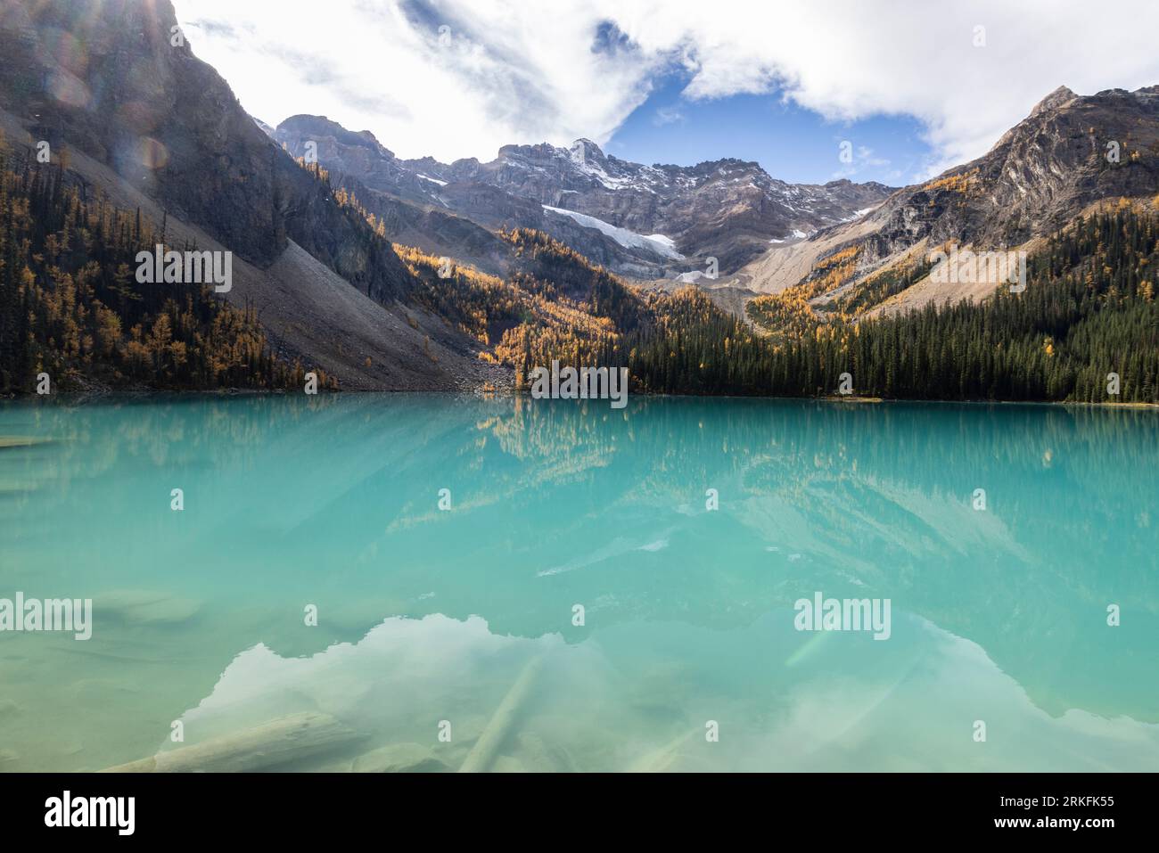 Lake in Fall, Purcell Mountains, British Columbia Stock Photo - Alamy