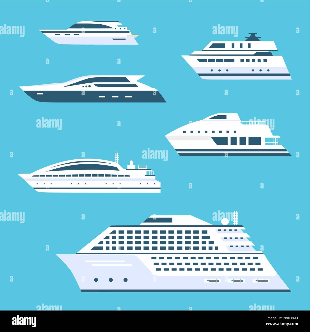 Luxury Yacht Cartoon