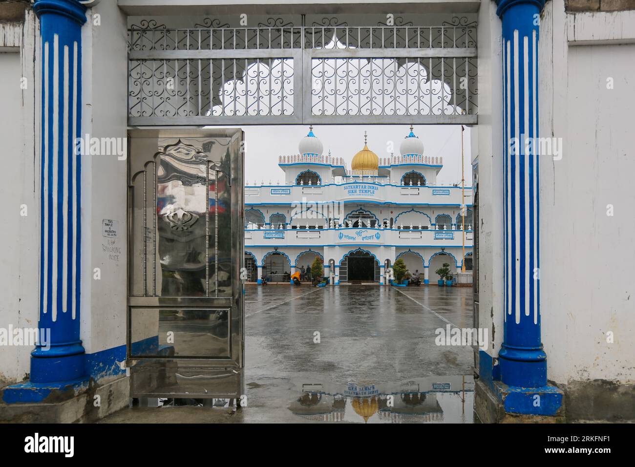 Sat Kartar Indian Sikh Temple entrance door, Philippine Indian ...