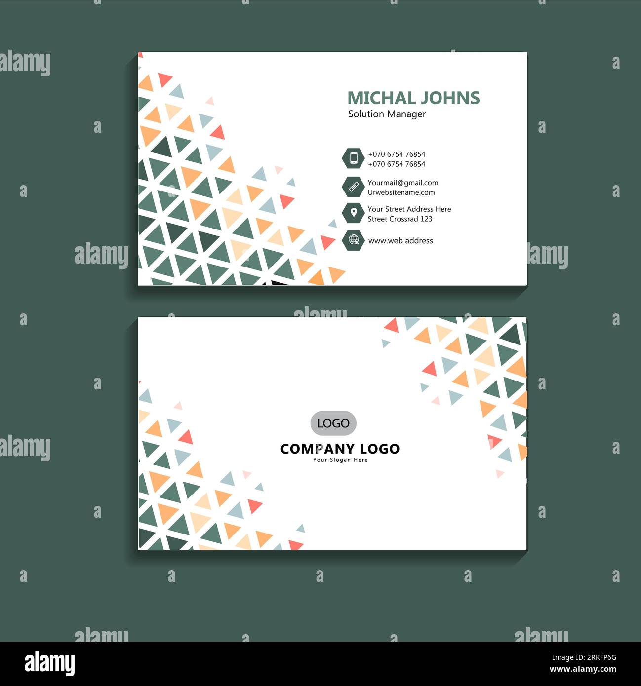 vector premium business card template Stock Vector Image & Art - Alamy