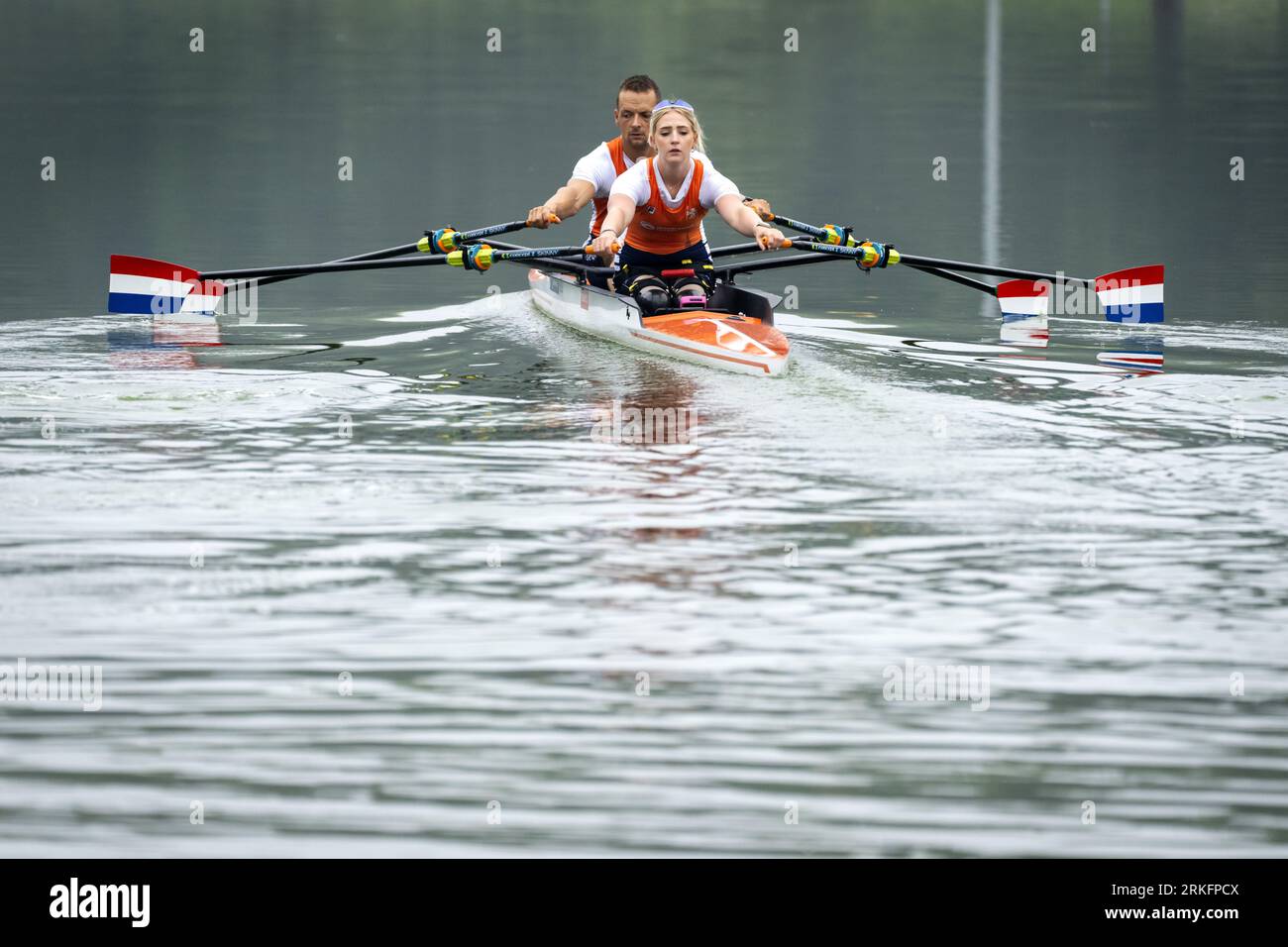 AMSTERDAM - Chantal Haenen and Corne de Koning (para mixed double ...