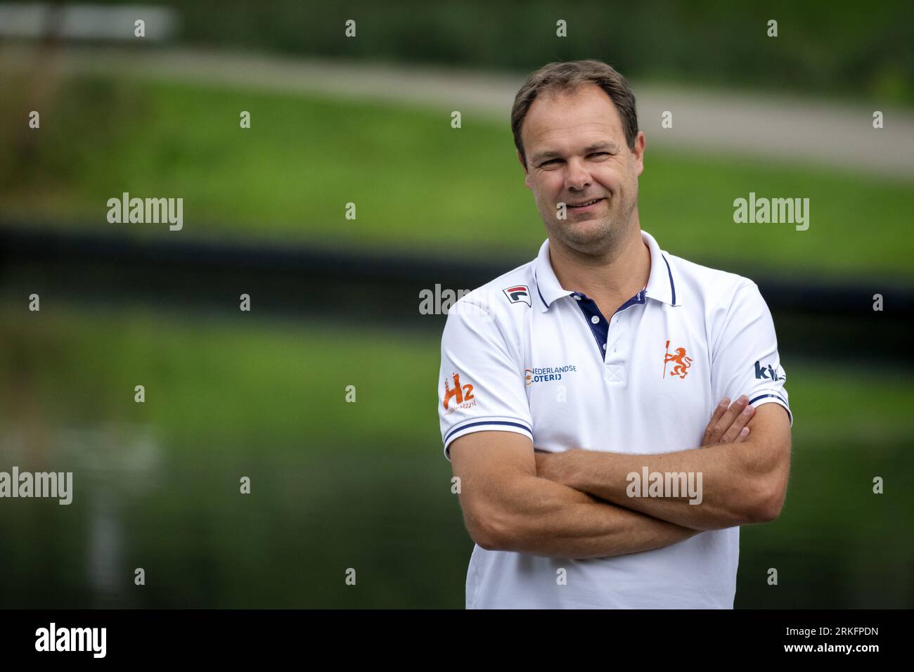 AMSTERDAM - Head coach Eelco Meenhorst during an open training of the ...
