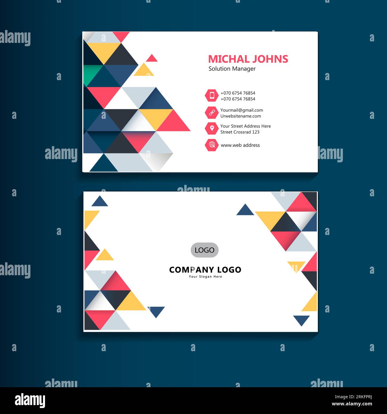 vector premium business card template Stock Vector Image & Art - Alamy