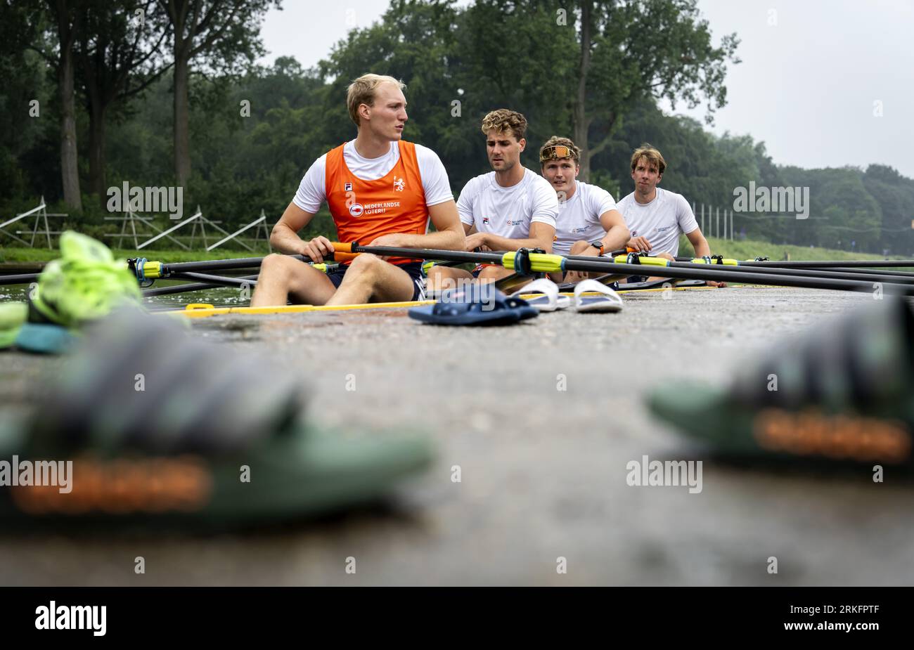 AMSTERDAM - Abe Wiersma, Tone Wieten, Lennart van Lierop and Finn ...