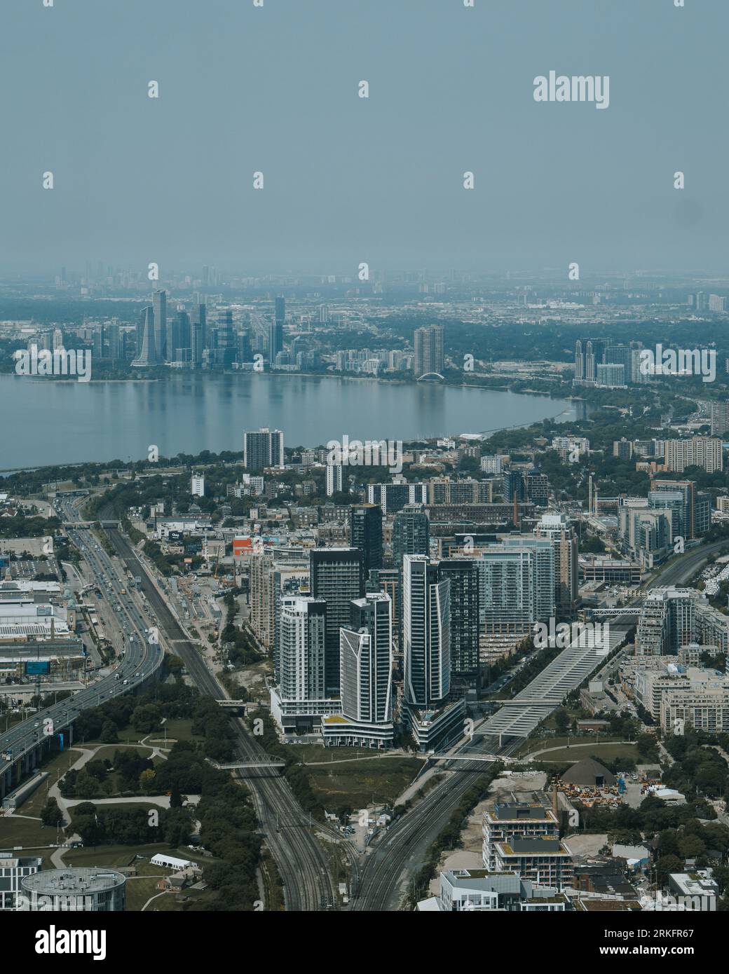 An aerial view of the modern skyscrapers in Canada Stock Photo - Alamy