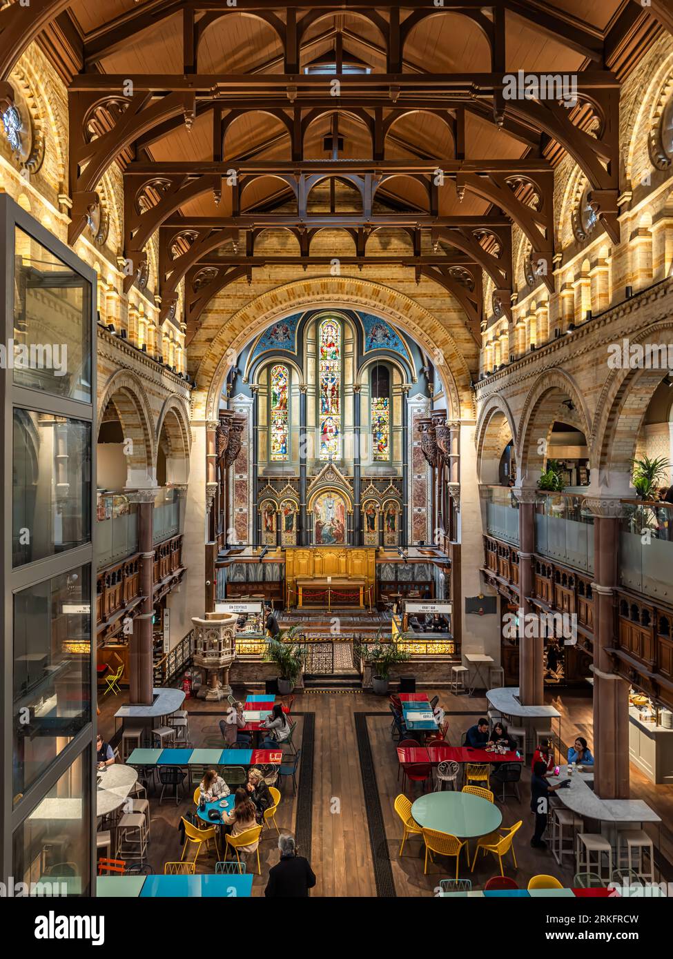 Mercato Mayfair is a food hall situated in the deconsecrated St Marks ...