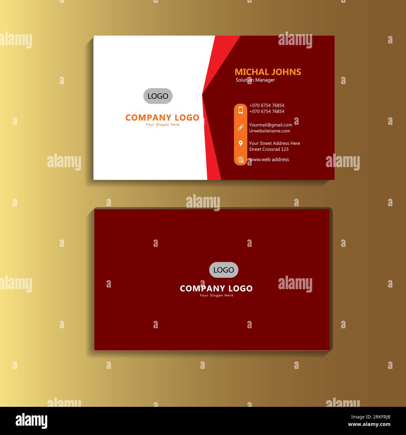 vector premium business card template Stock Vector Image & Art - Alamy