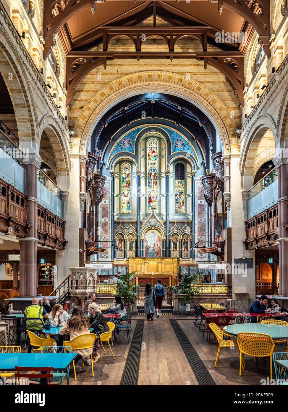 Mercato Mayfair is a food hall situated in the deconsecrated St Marks ...