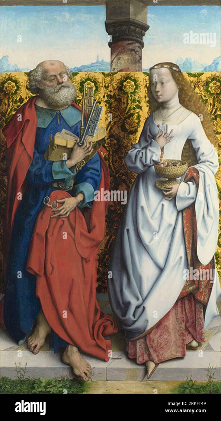 Saints Peter and Dorothy probably 1505-10 by Master of the Saint ...