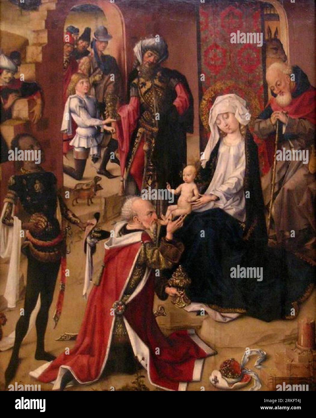 The Adoration of the Magi 16th century by Master of the Saint Bartholomew Altarpiece Stock Photo ...