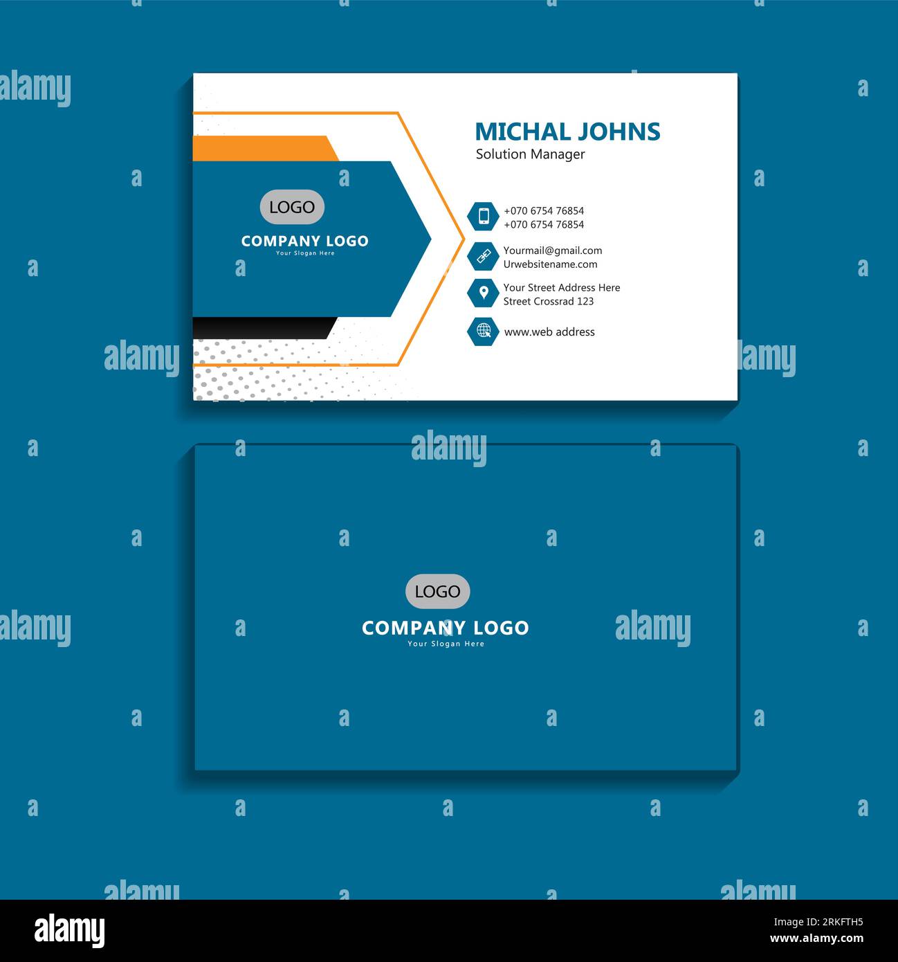 vector premium business card template Stock Vector Image & Art - Alamy