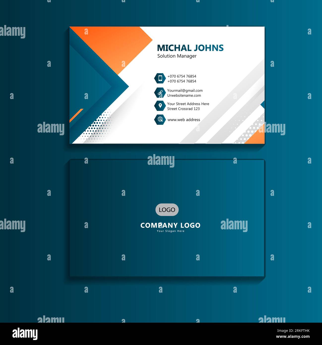 vector premium business card template Stock Vector Image & Art - Alamy