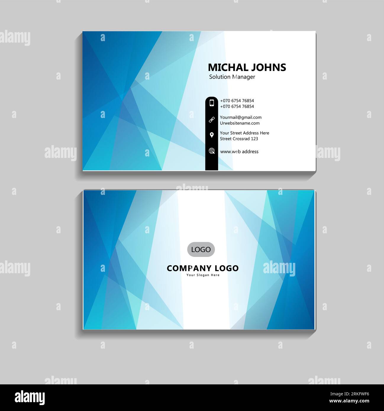 vector premium business card template Stock Vector Image & Art - Alamy