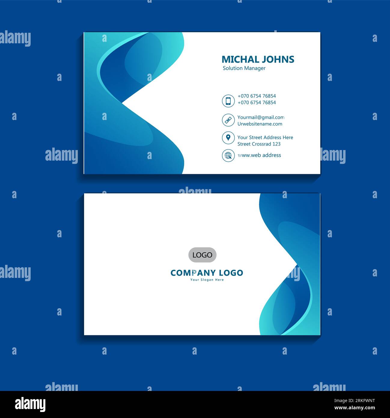 vector premium business card template Stock Vector Image & Art - Alamy