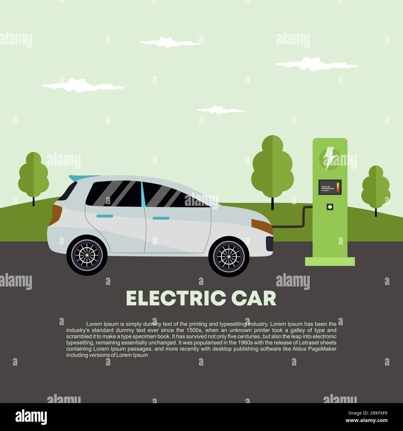 Tesla road Stock Vector Images - Alamy