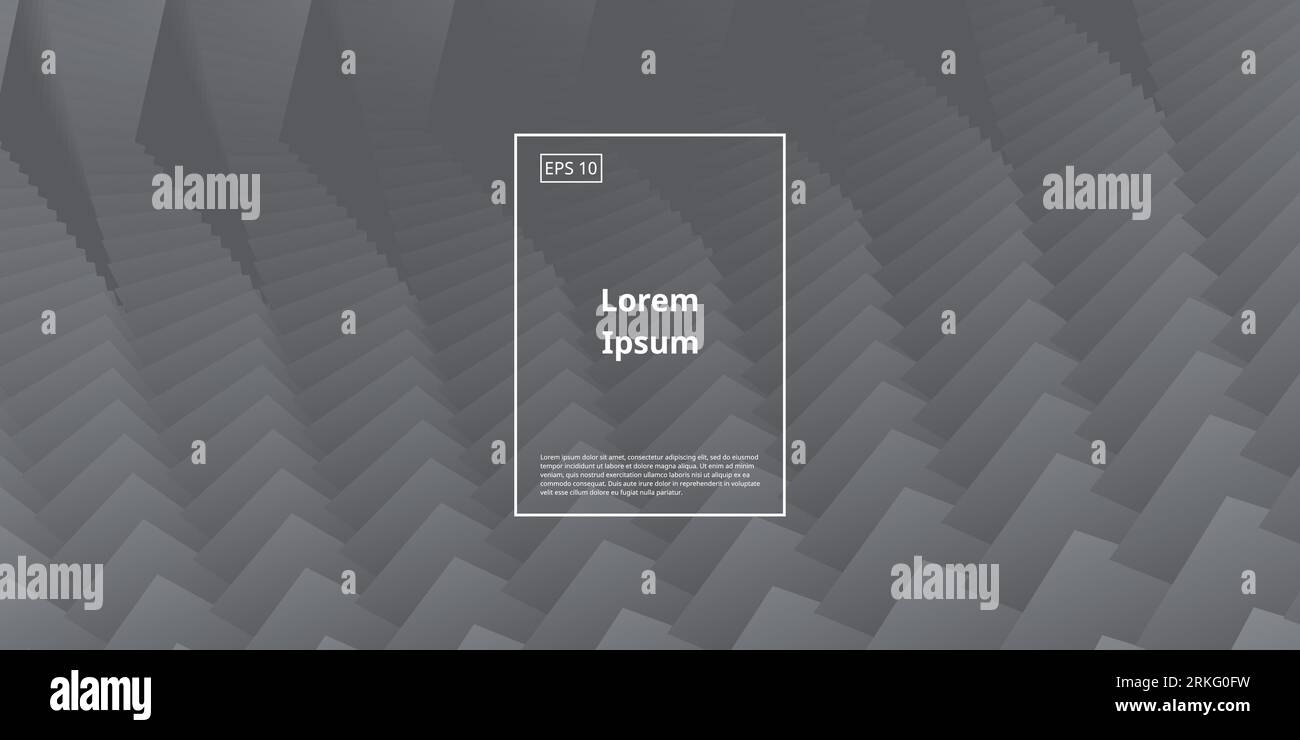 Modern background with abstract geometric element in grey color Stock ...