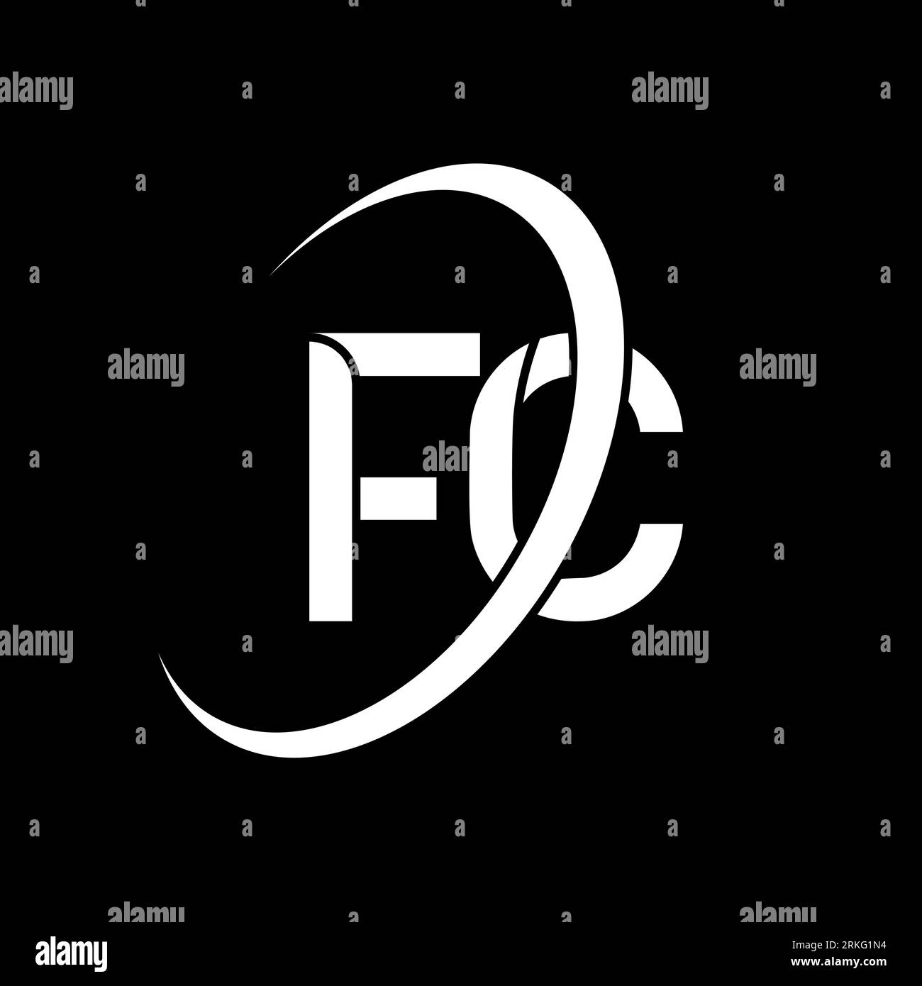 FC logo. F C design. White FC letter. FC/F C letter logo design ...