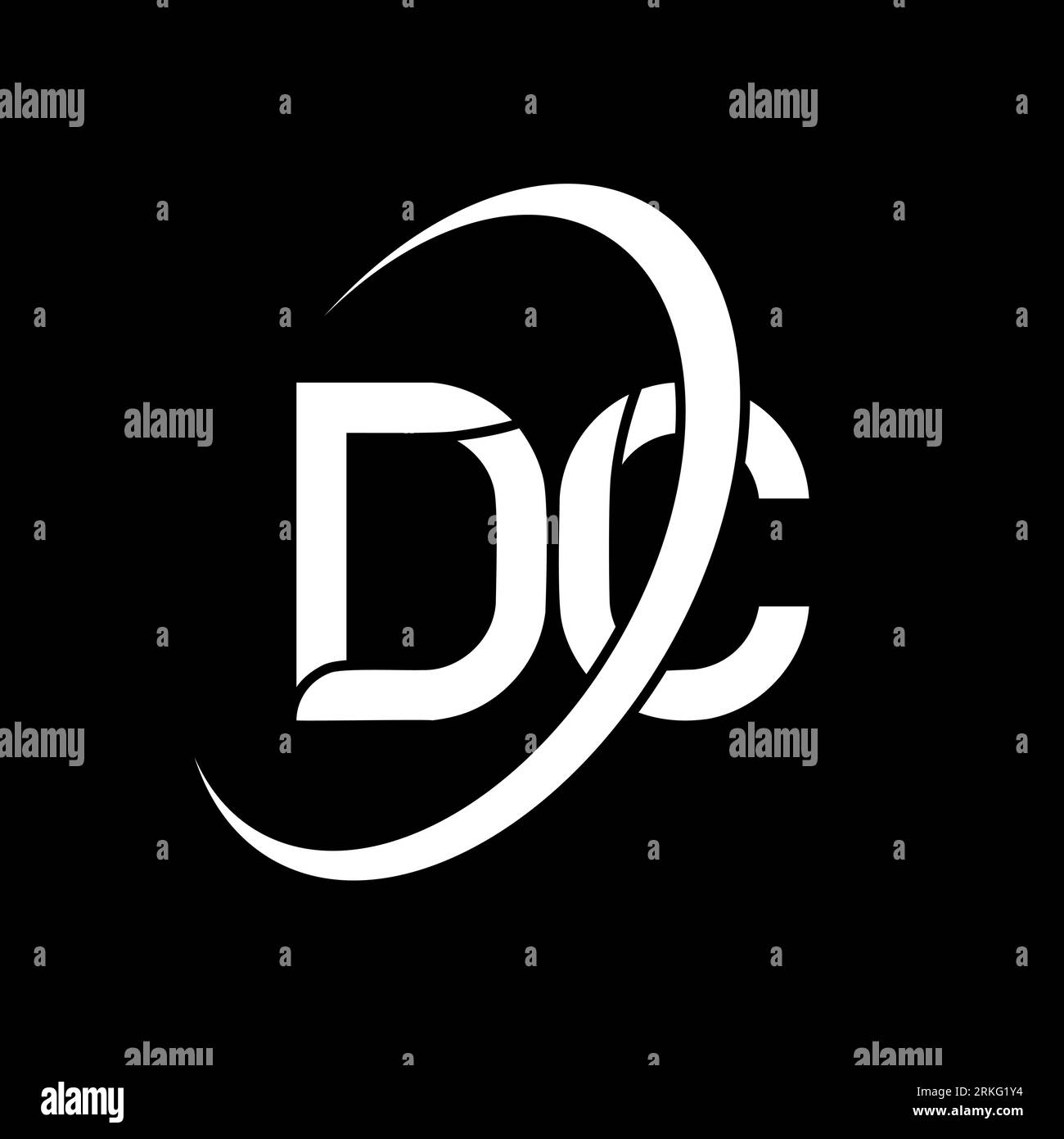 DC logo. D C design. White DC letter. DC/D C letter logo design ...