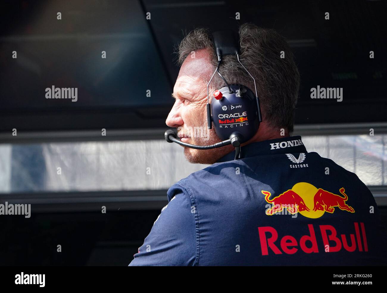 Red Bull Racing team principle Christian Horner during the practice ...